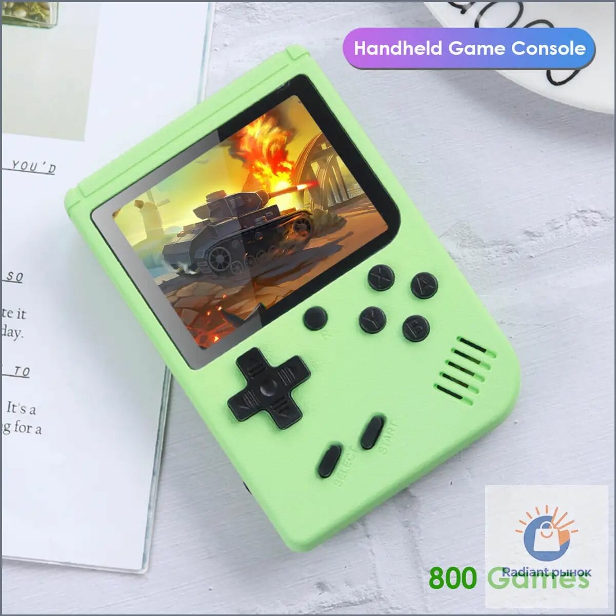 Портативная игровая консоль с цветным TFT-экраном 3 дюйма и 800 встроенными классическими играми