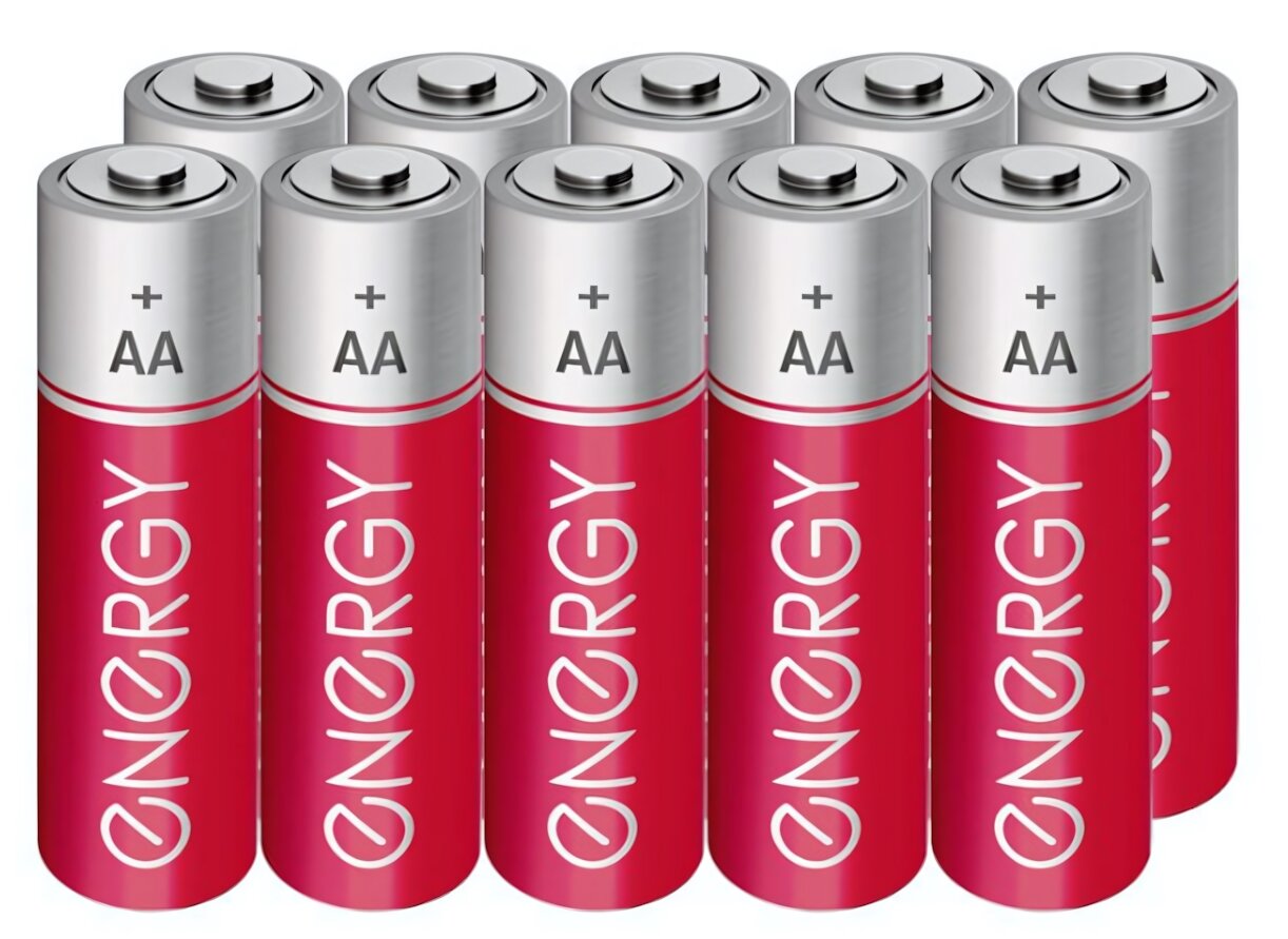 Батарейки солевые ENERGY R6/AA пальчиковые, спайка 10 шт, для пультов и часов