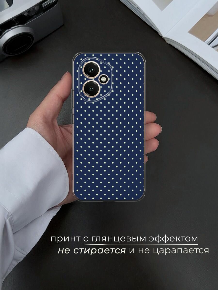 Силиконовый чехол на Honor 400 / Хонор 400 с принтом Фон с точками — фото 1