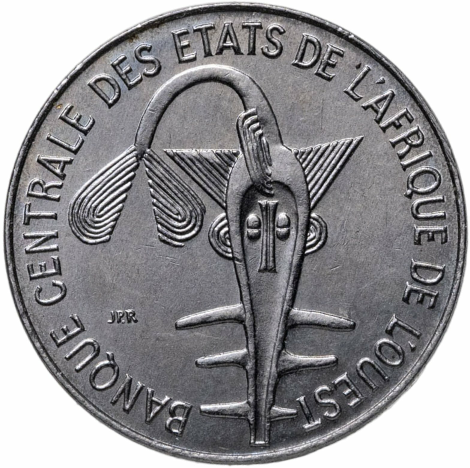 Западная Африка BCEAO 1 франк franc 1980, Сталь, в сохранности AU-UNC