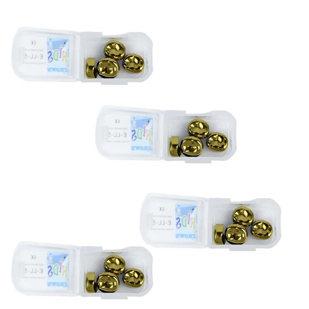 Детские коронки из нержавеющей стали, 5pcs D-LR-3