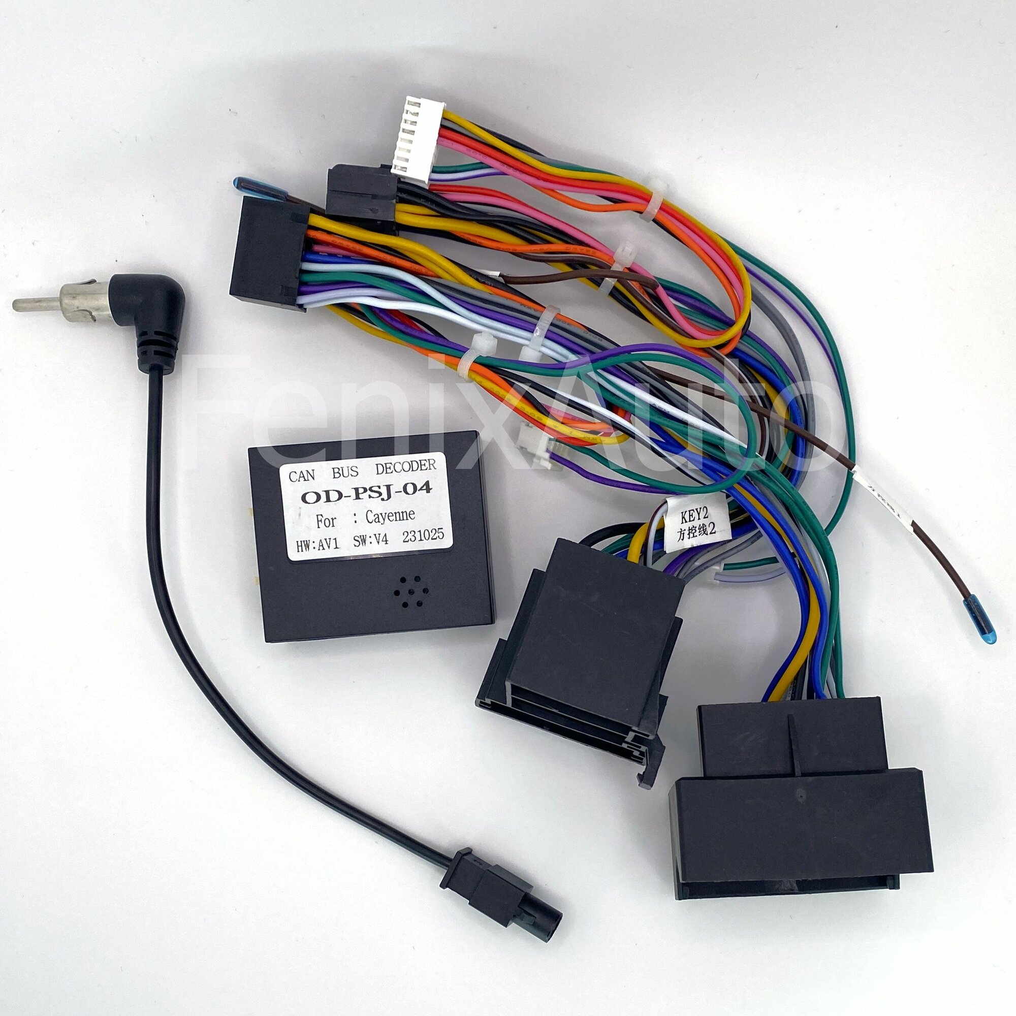 Разъем-переходник 16 pin для подключения Android магнитолы в Porsche Cayenne 1 (955/957) (2002-2010) (с Canbus OD)