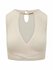 Блуза Elisabetta Franchi Ribbed-knit crossover blouse, размер 38, разноцветный