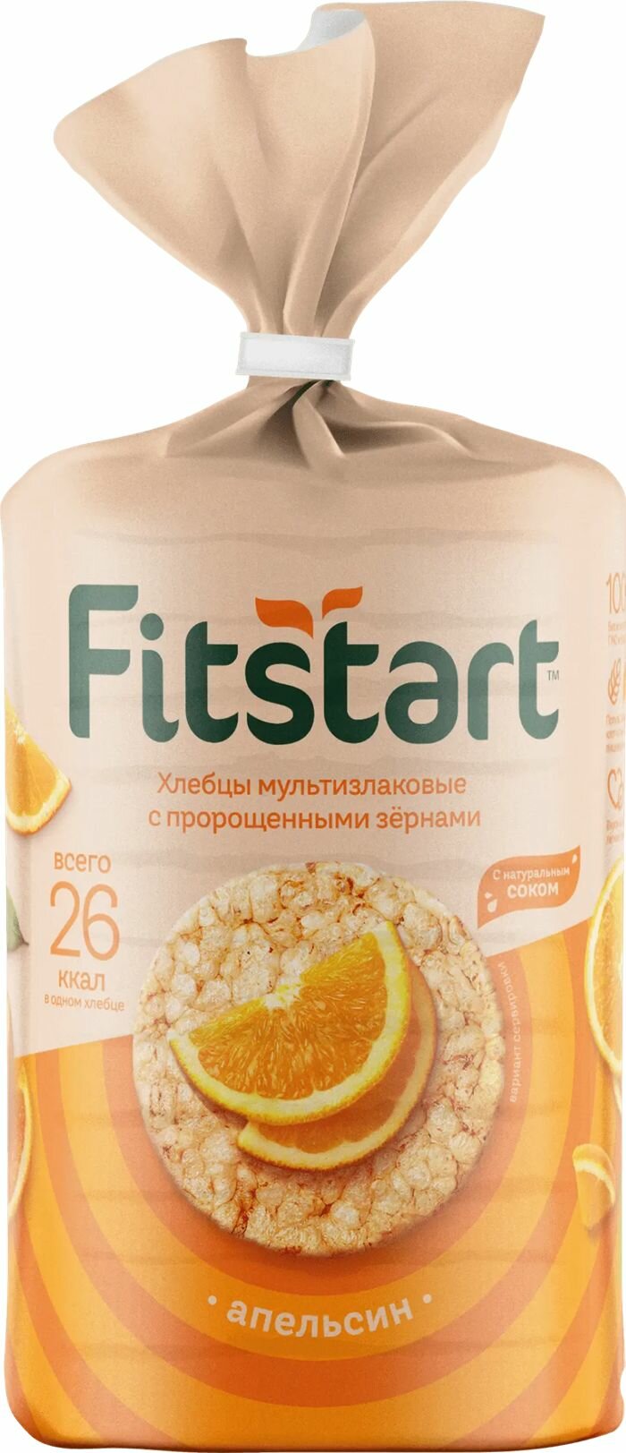 Хлебцы мультизлаковые Апельсин FITSTART,100г х 2шт