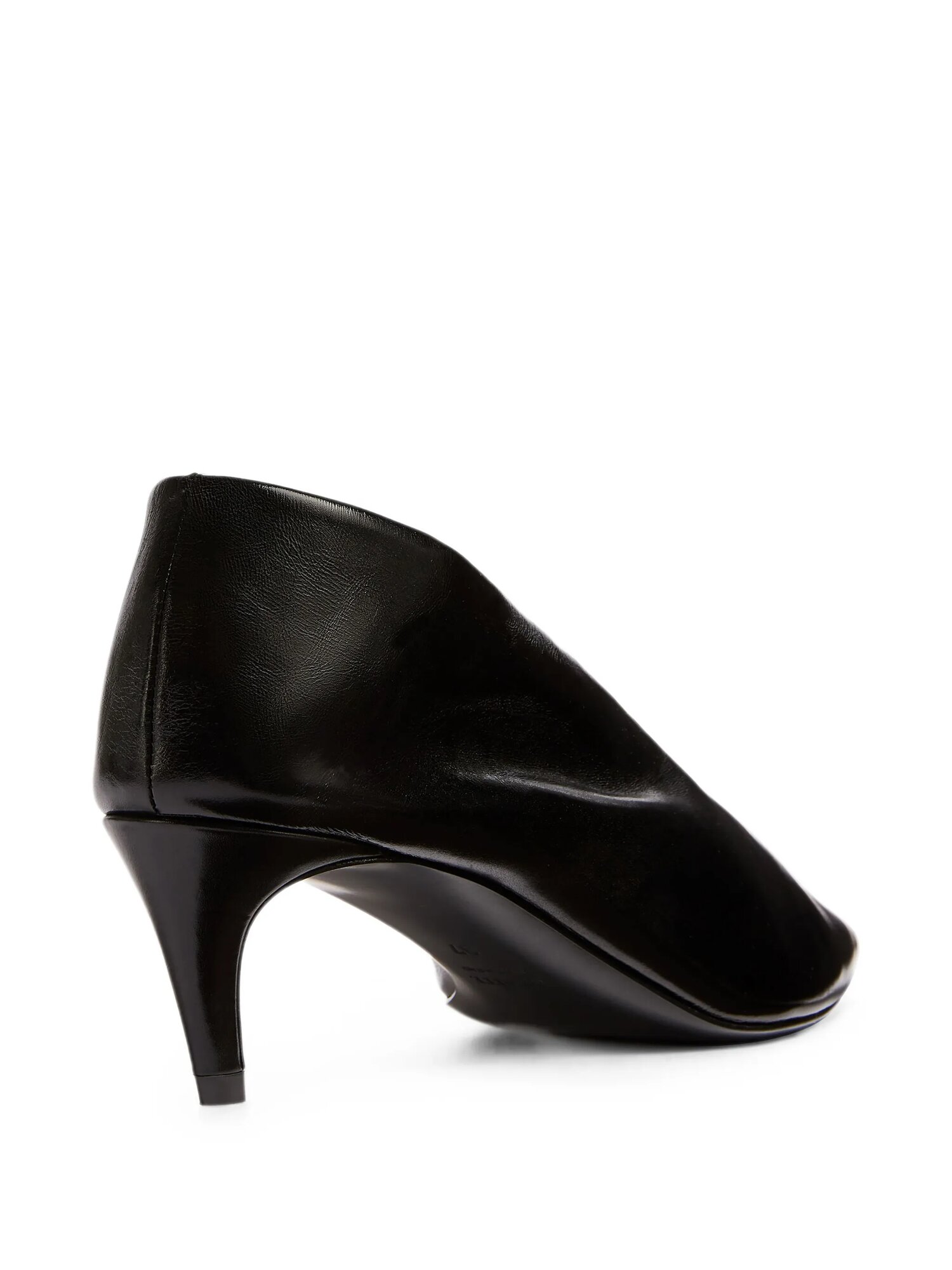Туфли Khaite Pleated pointed-toe pumps, размер 36,5, black/black — фото 1