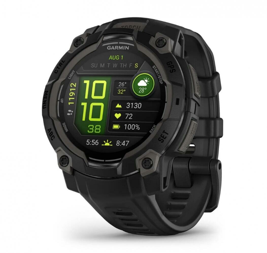 Умные часы Garmin Instinct 3, 45mm, Amoled Black (010-02936-00)