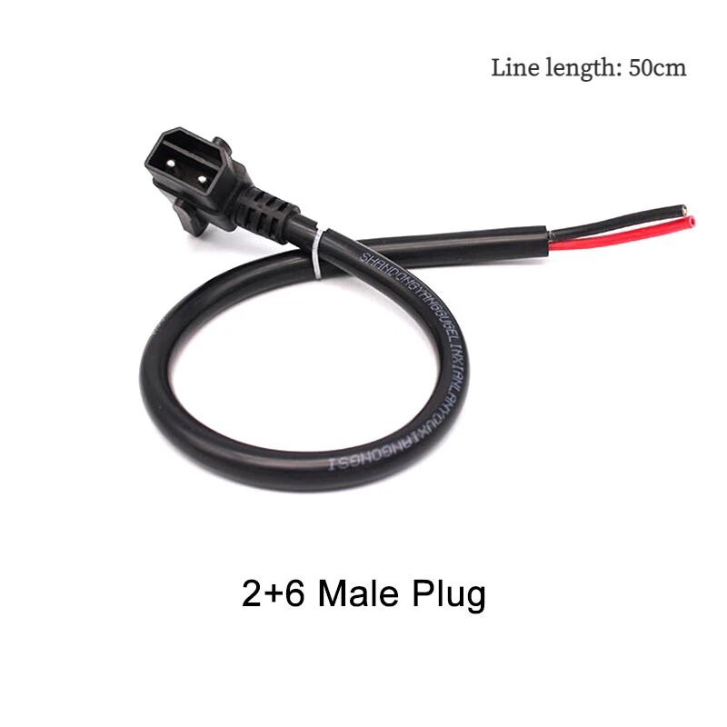 Разъем питания 2+6 Male plug, 50см