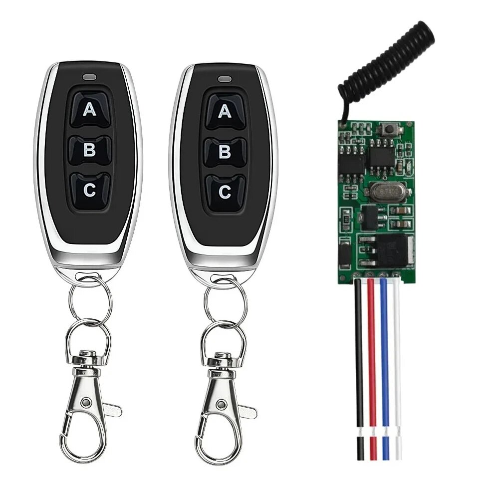 Беспроводной пульт kebidu 433 МГц, цвет: 2, Remote A 1Receiver
