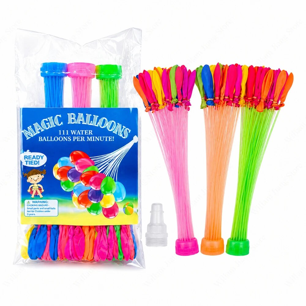 Быстрозаполняемые водяные шары для игр 3 packet-333pcs