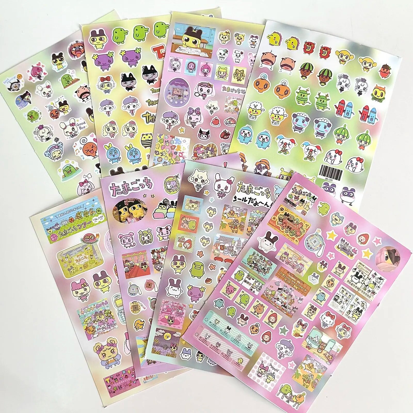 Наклейки Bandai Tamagotchi Мэметчи Кучипачи 8 random stickers-A