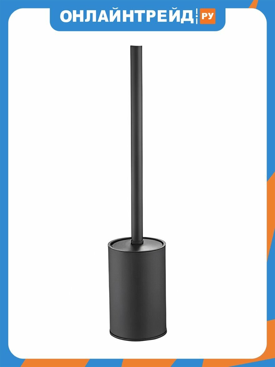 Ёршик Maretti для унитаза напольный Umbria Black UMB56N24, черный