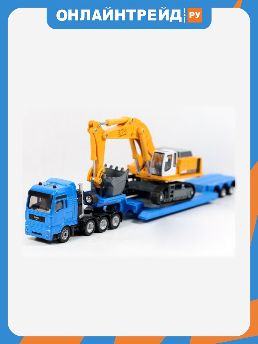 Масштабная модель Siku 1847 Тягач с экскаватором Liebherr