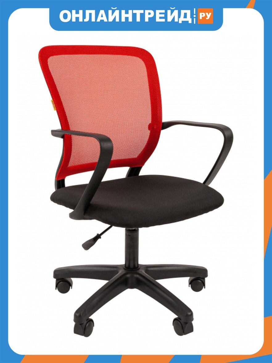 Кресло офисное Chairman 698 LT Россия TW-69 красный