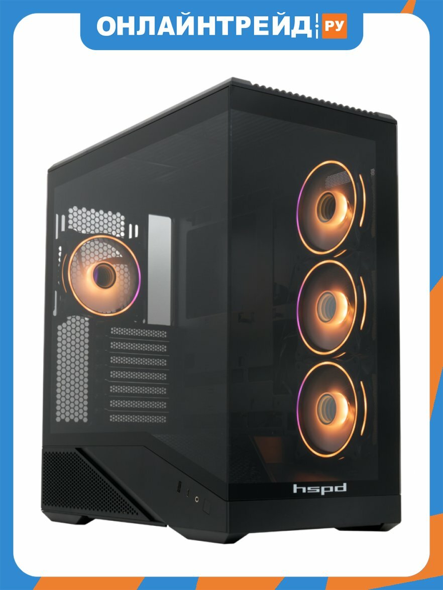 Hspd Корпус F711 ARGB, черный