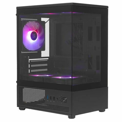 Компьютерный корпус XASTRA Q300M 5ARGB-FC-C6 (Q300M-5FC12A-C6) черный - Mini Tower, Micro ATX, USB 2.0 Type A, USB 3.2 Gen 1 Type A