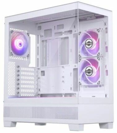 Компьютерный корпус PHANTEKS 523 XT View (PH-XT523V1_DWT01) белый - Midi Tower, E-ATX, USB 3.2 Gen 1 Type-A, USB 3.2 Gen 2 Type-C