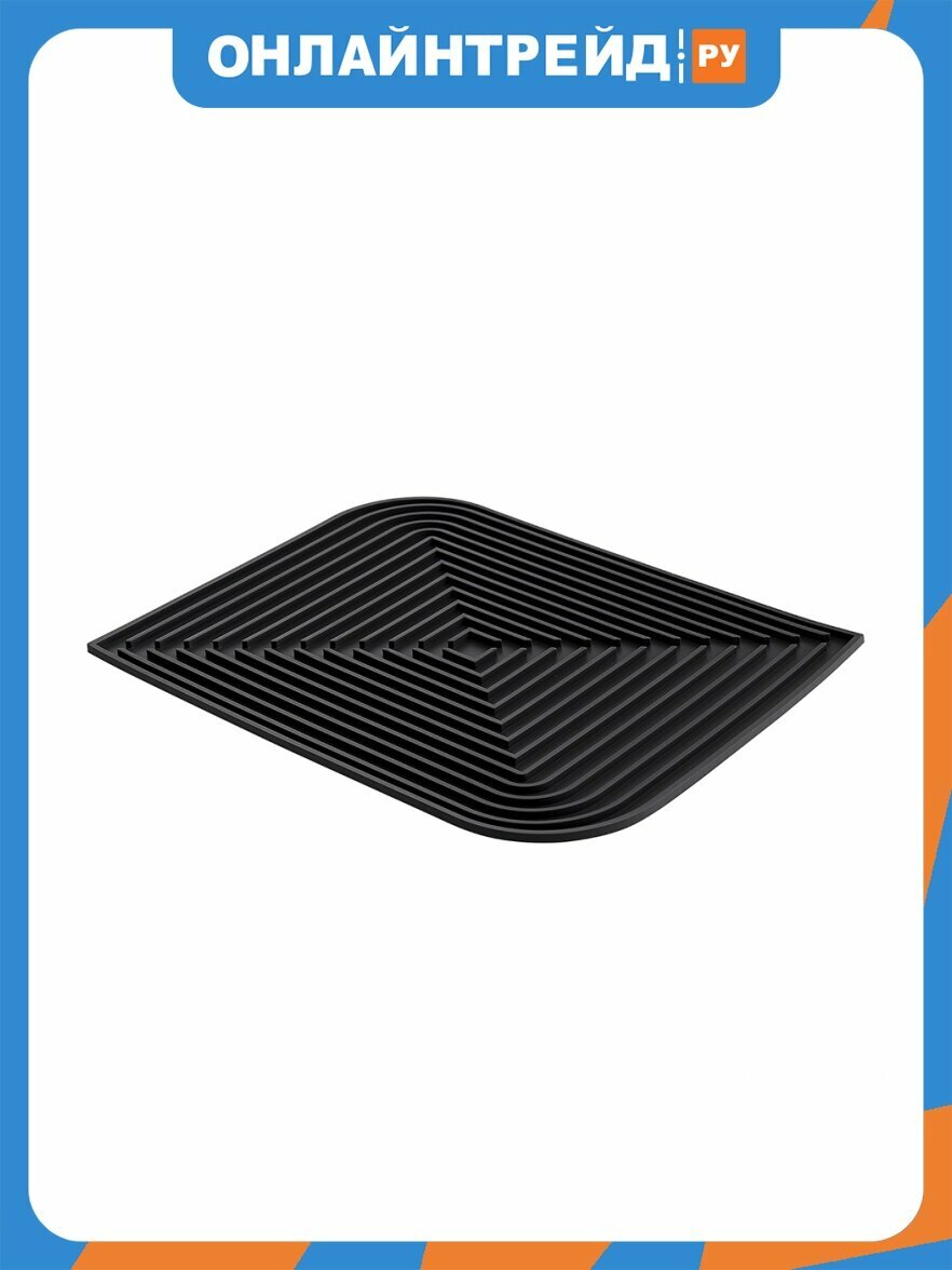 Коврик Smart Solutions для сушки посуды Dry Flex, 34,6х44,6 см, темно-серый