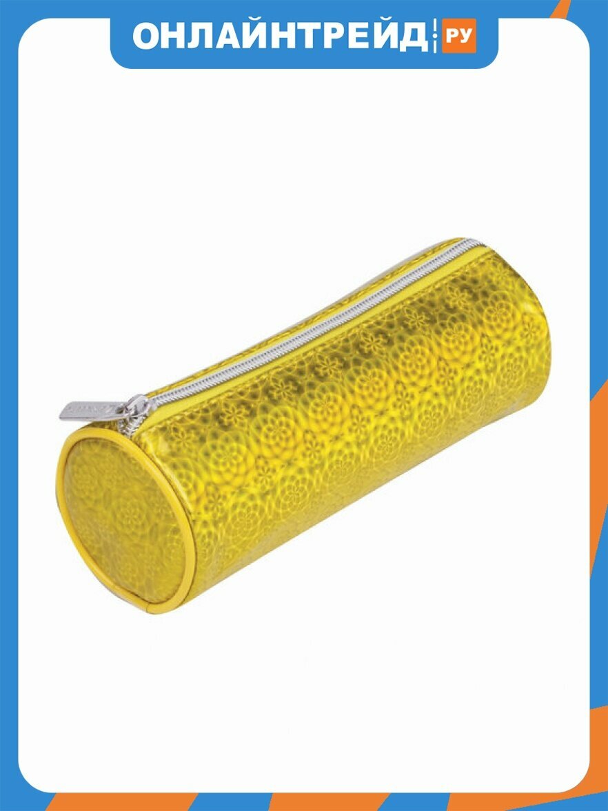 Пенал-тубус Brauberg 229016 Glitter Gold