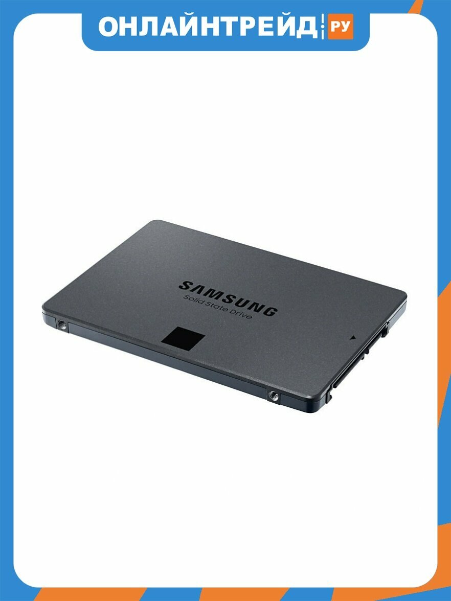 SSD диск Samsung 870 QVO, 1000Гб, 2.5", SATA (MZ-77Q1T0BW)