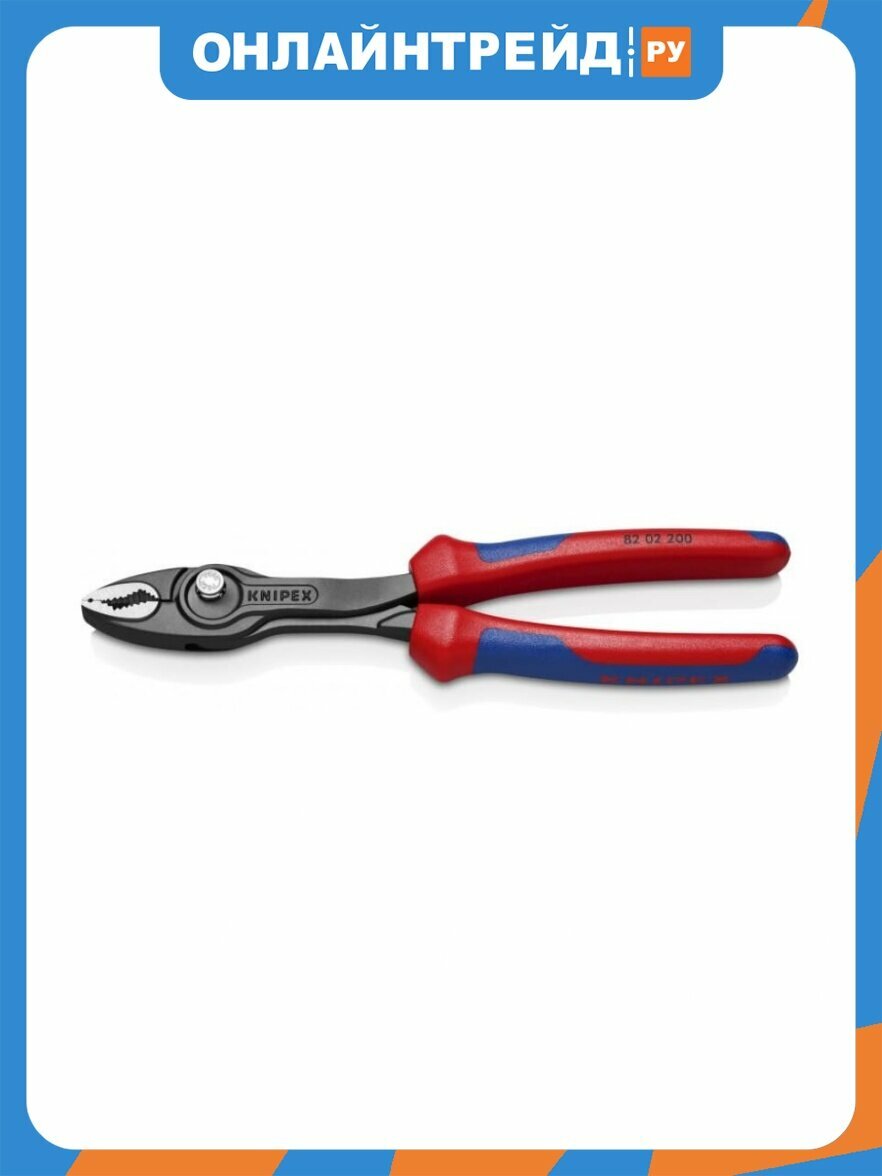 Клещи с фронтальным и боковым захватами Knipex TwinGrip, зев 4-22 мм, длина 200 мм, 2-комп ручки