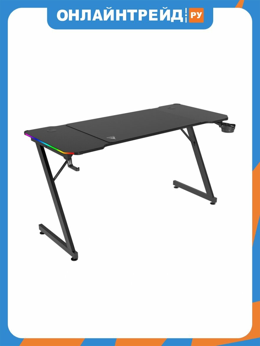 Стол компьютерный Zone 51 TRINE RGB Black, BFZ51-T4R-BK