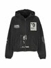 Худи Patchwork-print zip-up hoodie