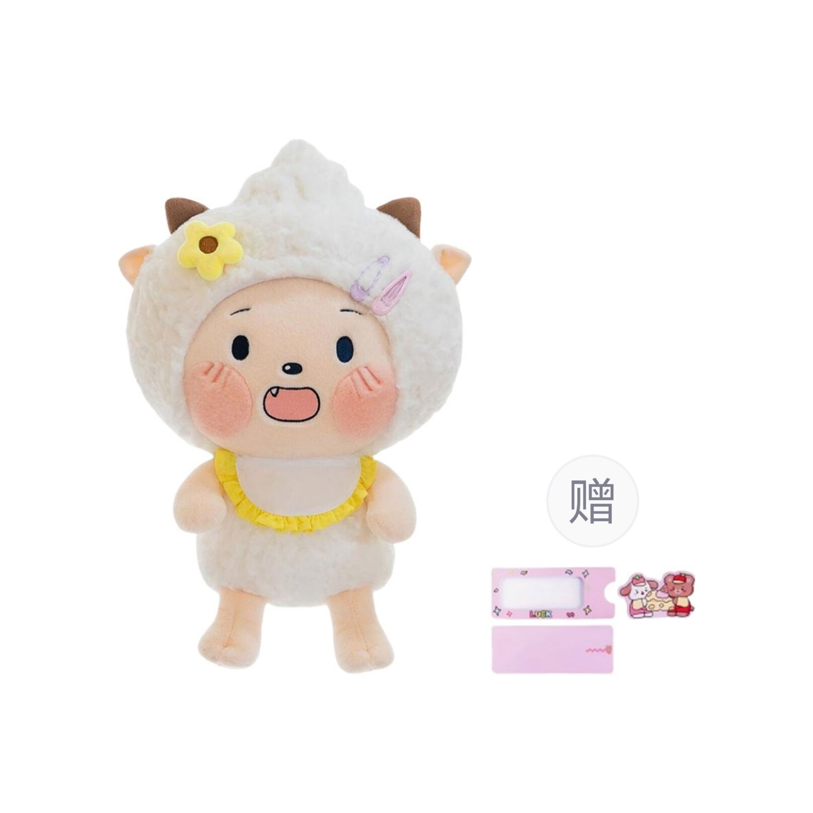Плюшевая кукла унисекс AOLETU Doodoo Little Sheep, 30CM EU, Dudu Sheep+Puppy Pull Greeting Card