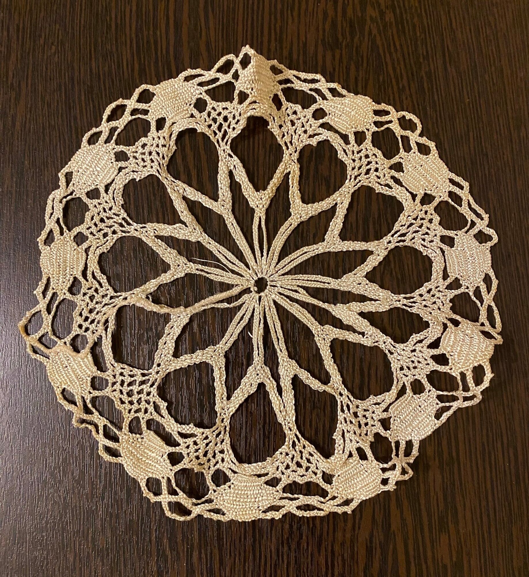 Винтажная советская салфетка, 18 см, СССР