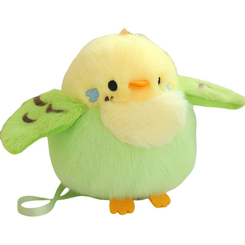Магнитный брелок-подвеска унисекс GUAIGUAIXIONG Маленькая птичка, Green Tiger Parrot, 13 см