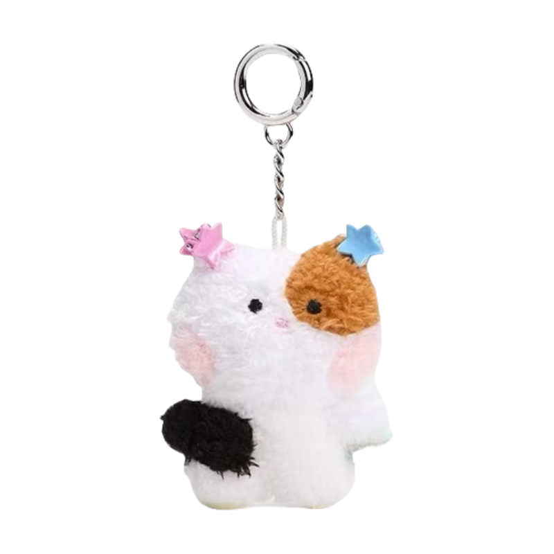 Плюшевый брелок унисекс 77 SEVEN DREAM Милые мини-куклы-животные, 7CM EU, Mini Good Friend-Flower Cat