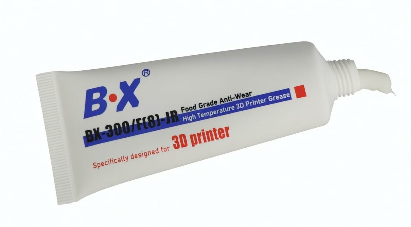 Смазка для ходового винта 3D-принтера - Высокотемпературная противоизносная BX-300/F Bambu Lab P1S, X1C, H2D - Устраняет залипание оси Z, следы слоев и шум (1.05 унции / 30 г) Пищевая.