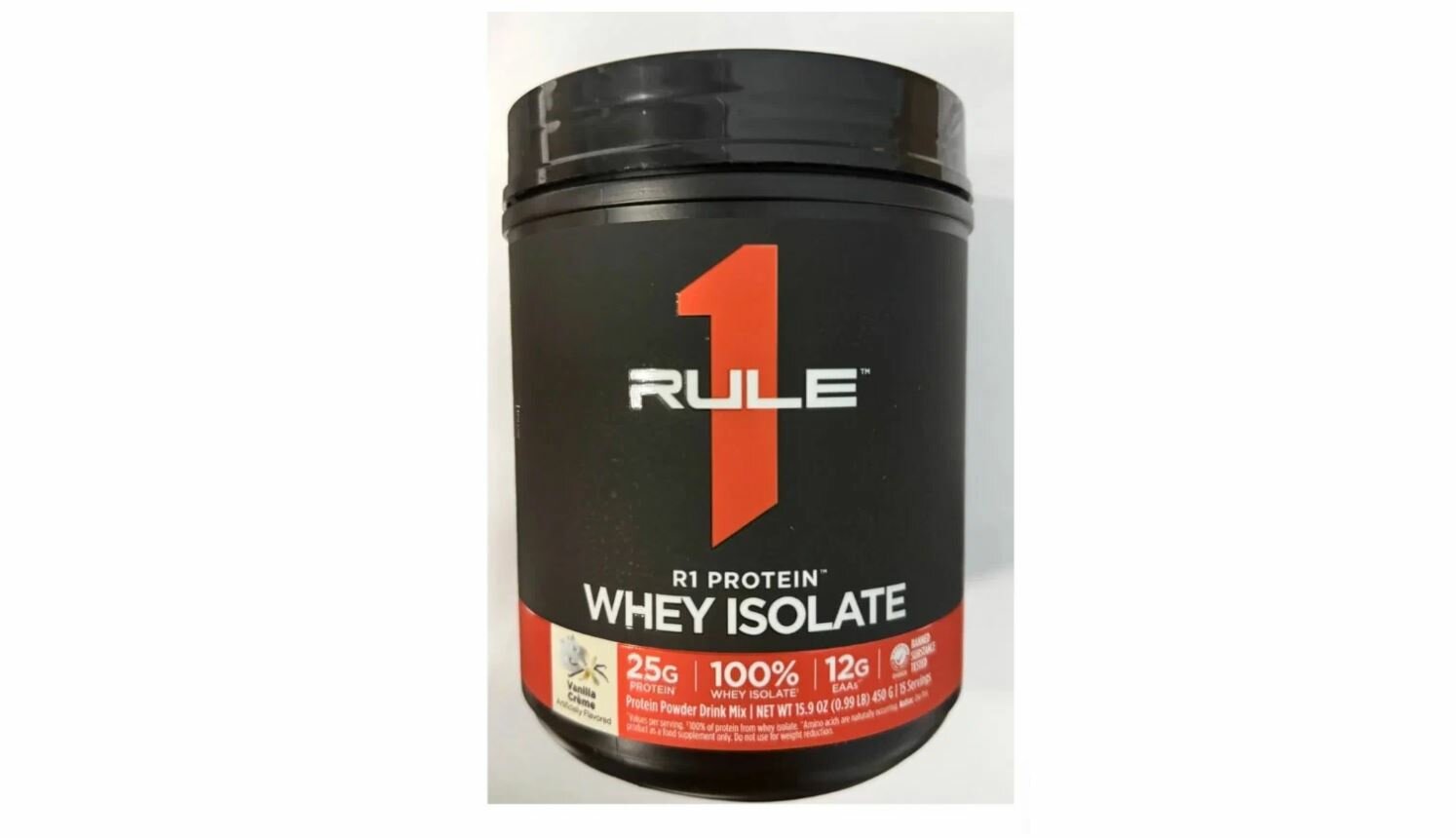 Rule One R1 PROTEIN Isolate, Изолят 450 гр. порошок (ваниль)