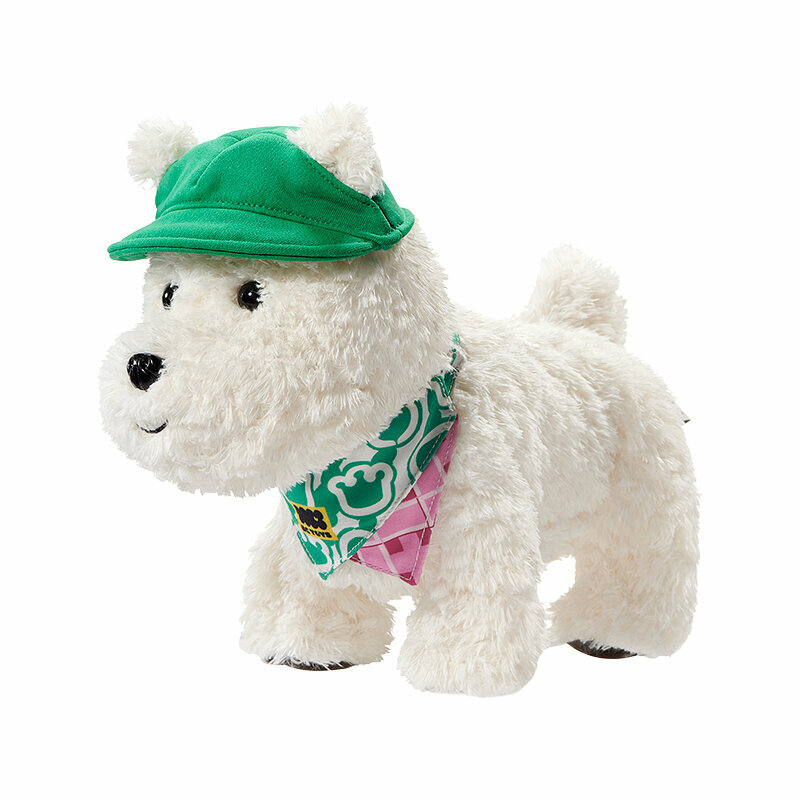 Игрушка-собачка унисекс Babycare Scraggly Puppy West Highland, 24CM EU, West Highland+Hat Baby Bandana Bibs Set