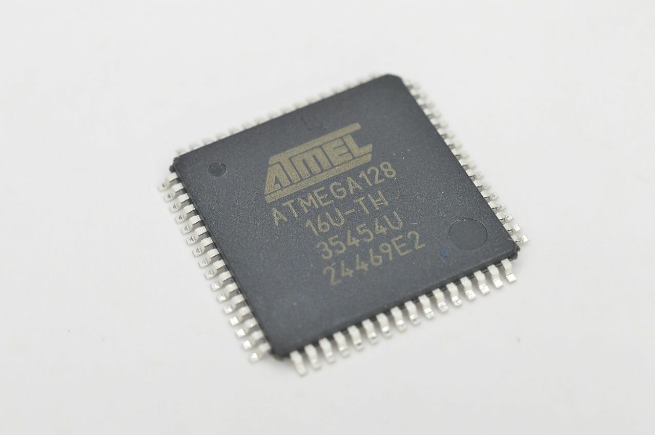 MICROCHIP ATMEGA128-16AU Микросхема МК широкого назначения TQFP64, 1шт