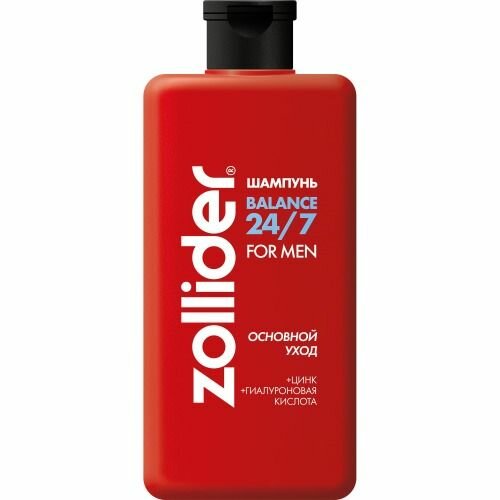 Zollider Шампунь 24/7 Balance for men основной уход для волос 370 мл
