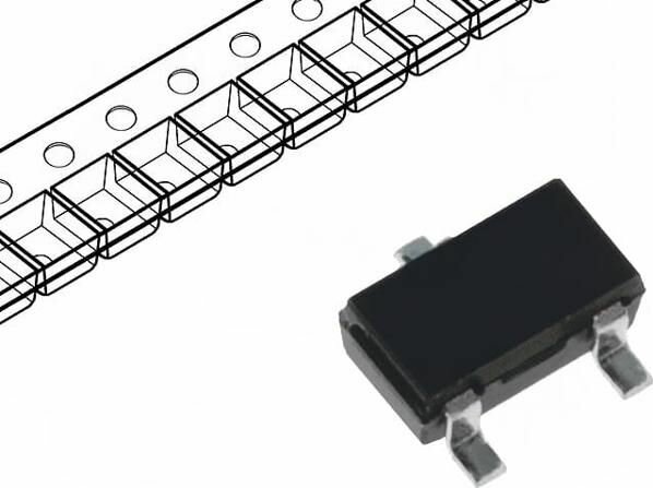 ROHM DTC114EKAT146 Транзистор биполярный, NPN 0.1A 50В SC59, 1шт