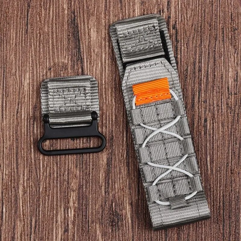 Нейлоновой липучке спортивный открытый ремешок для Amazfit T-Rex3, браслет с петлей из нержавеющей стали