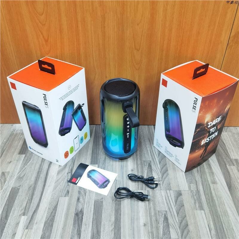 Портативная Bluetooth колонка PULSE5 с подсветкой черный стандарт версия