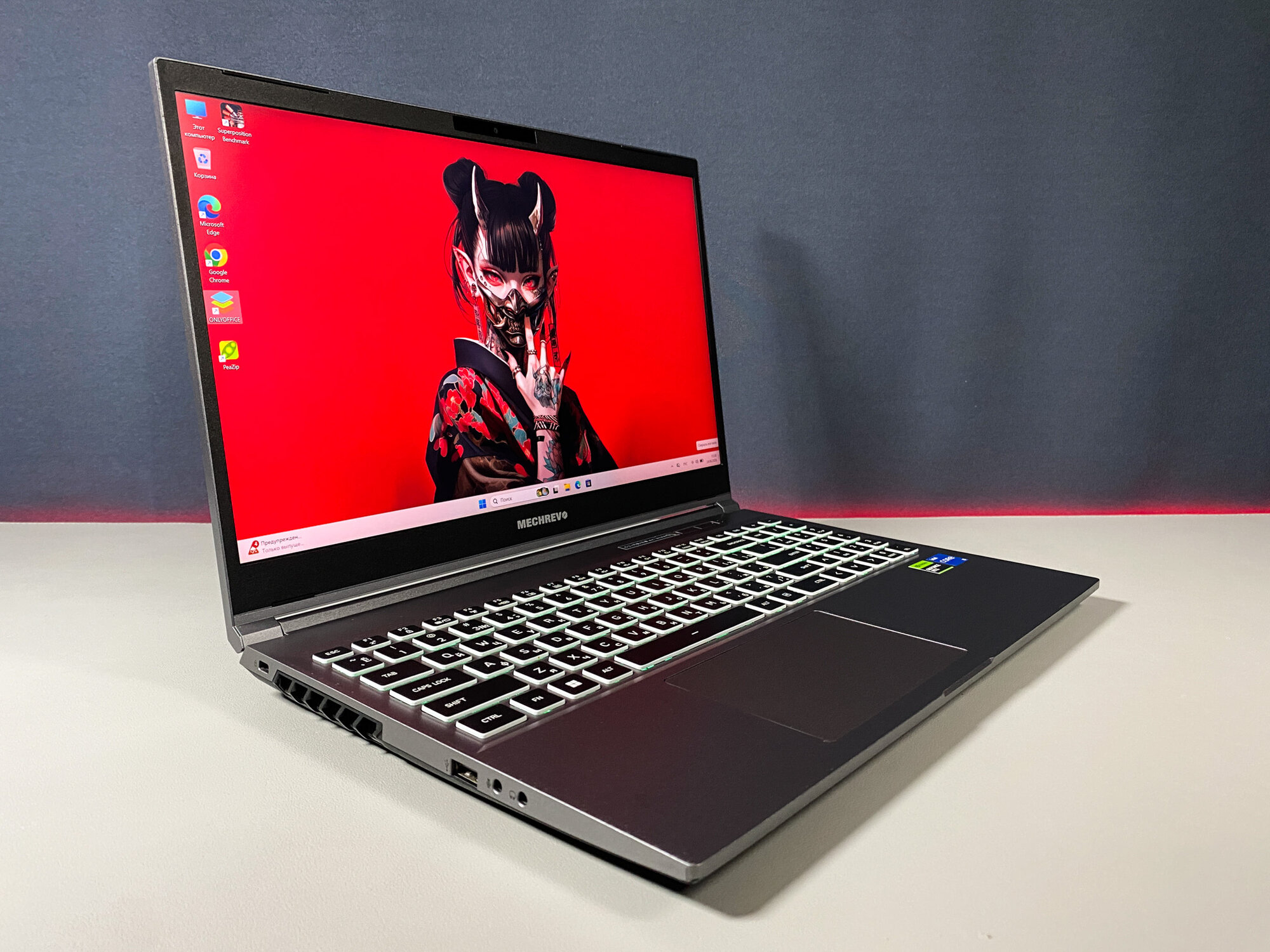 Игровой Ноутбук Mechrevo 15.6"165Hz/Intel Core i5-12450H 8/12*2.00-4.40GHz/RTX4060-8Gb/16Gb/SSD512Gb