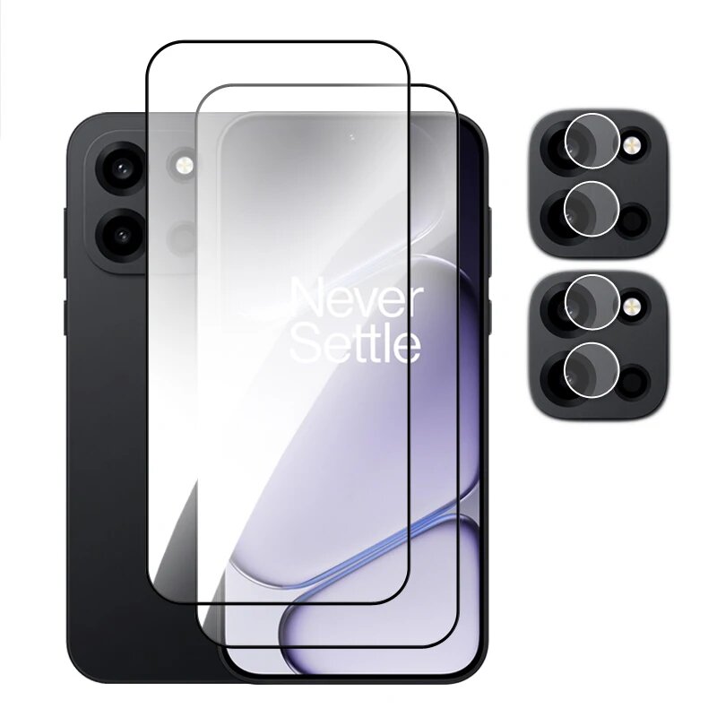 Защитное стекло 6-в-1 для OnePlus Nord 6, закаленное стекло 2.5D с полным 2 Glass and 2 Lens