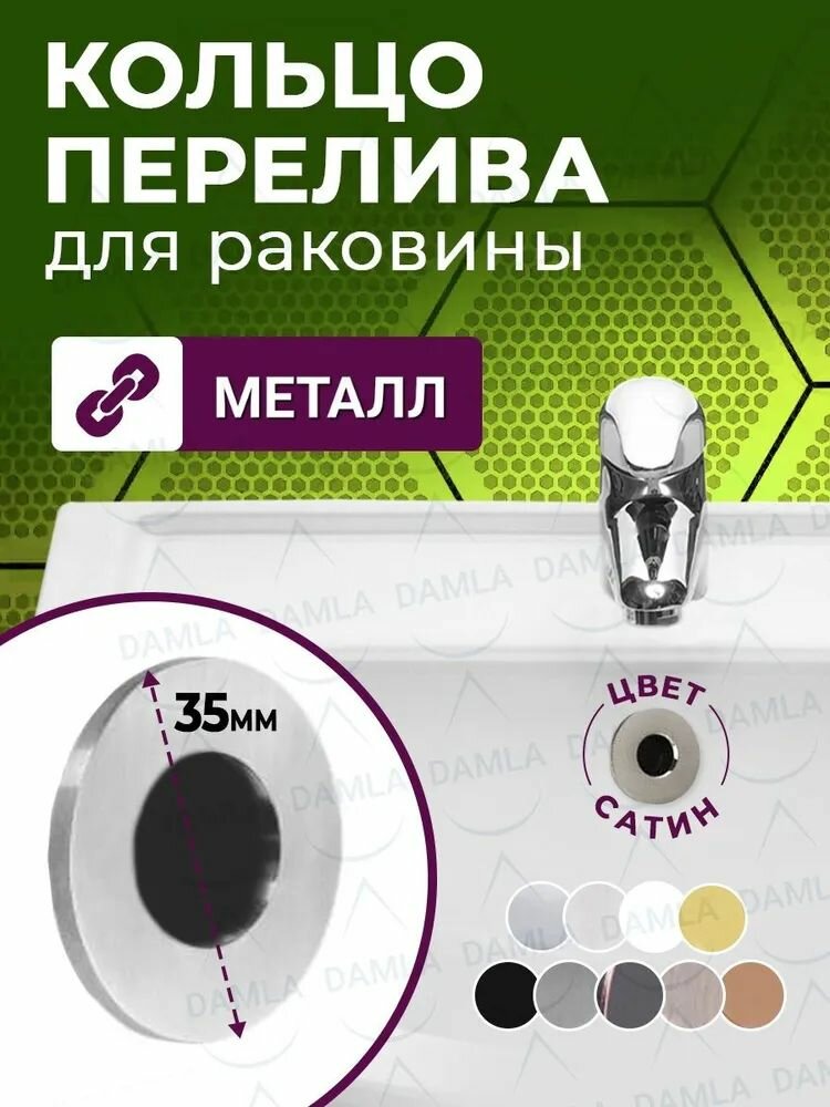 Кольцо для перелива на раковину