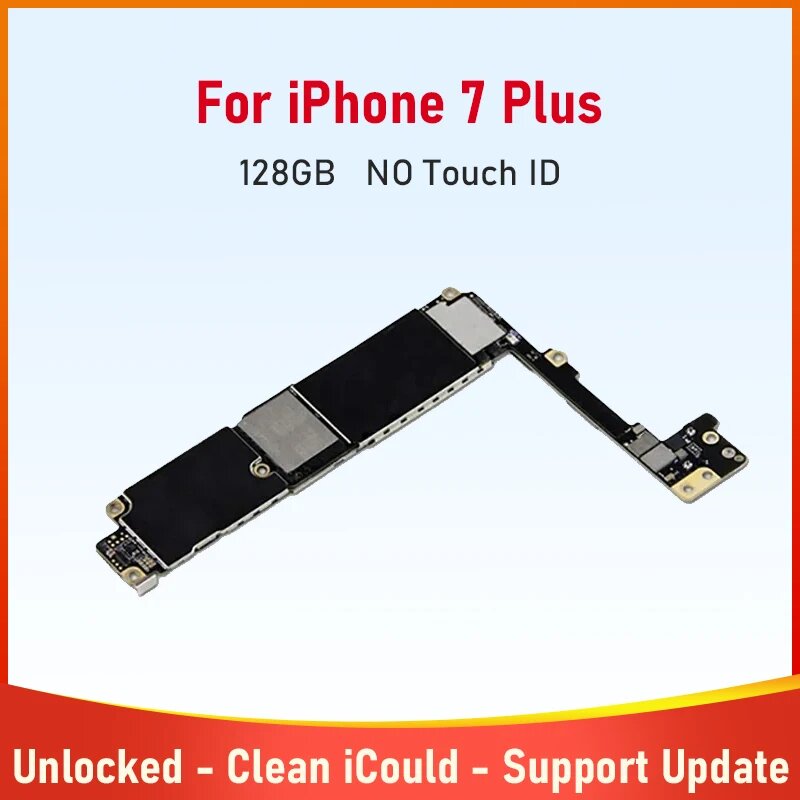 Материнская плата для iPhone 7 7 Plus с Touch ID, разблокированная логическая 7P 128g No Touch