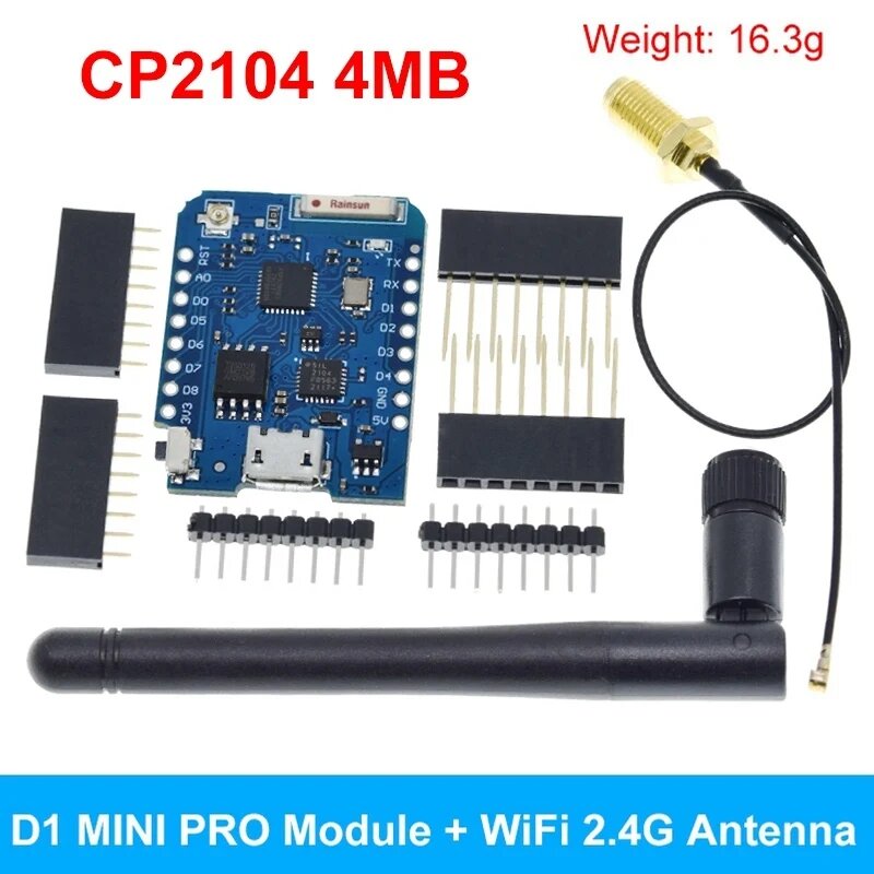 D1 Mini Pro WiFi модуль + CP2104 4MB