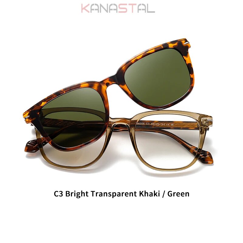 Оправы для очков KANASTAL Khaki Green, Бежевый