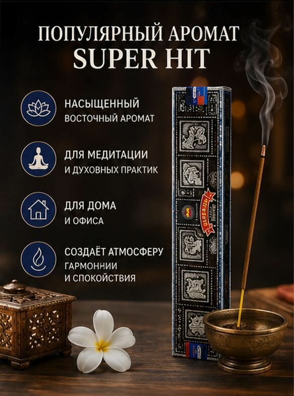 Благовония Satya Nag Champa Black Opium 15 палочек аромапалочки Black Opium, индийские благовония для дома, медитации и йоги