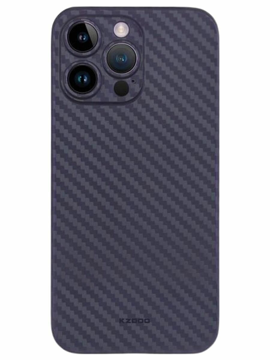 Чехол на iPhone 14 Pro, Air Carbon ультратонкий пластик, темно-фиолетовый