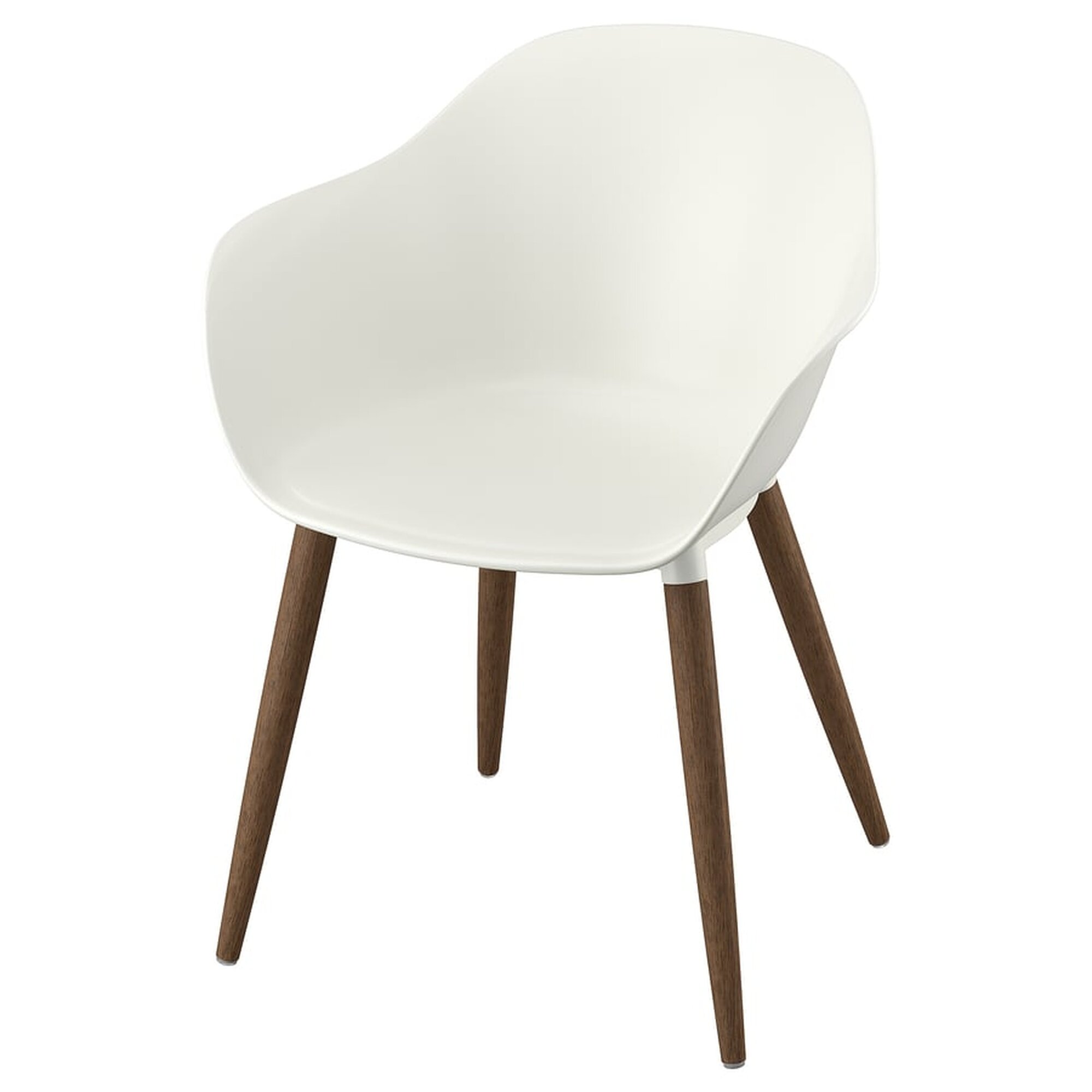 Стул с подлокотниками IKEA GRONSTA, цвет белый 905.578.86