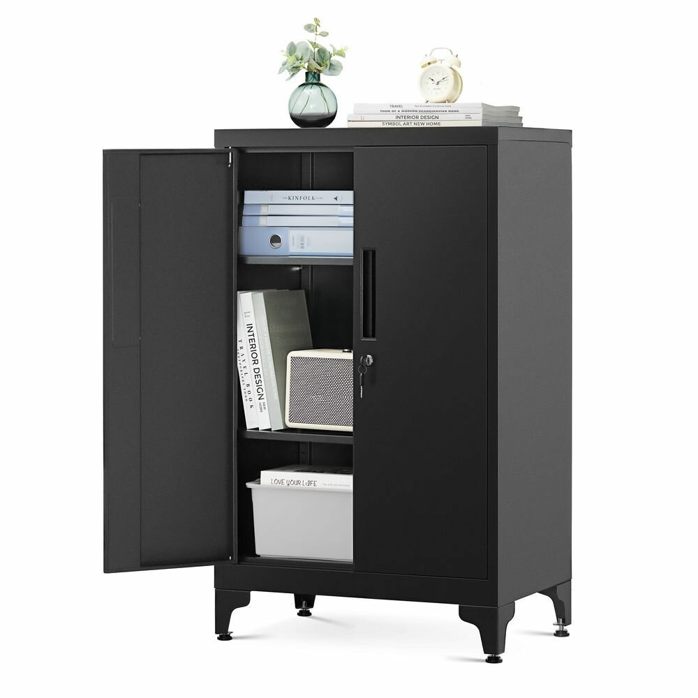 Шкаф с замком SONGMICS 40 x 60 x 90 см цвет черный, OMC012B01