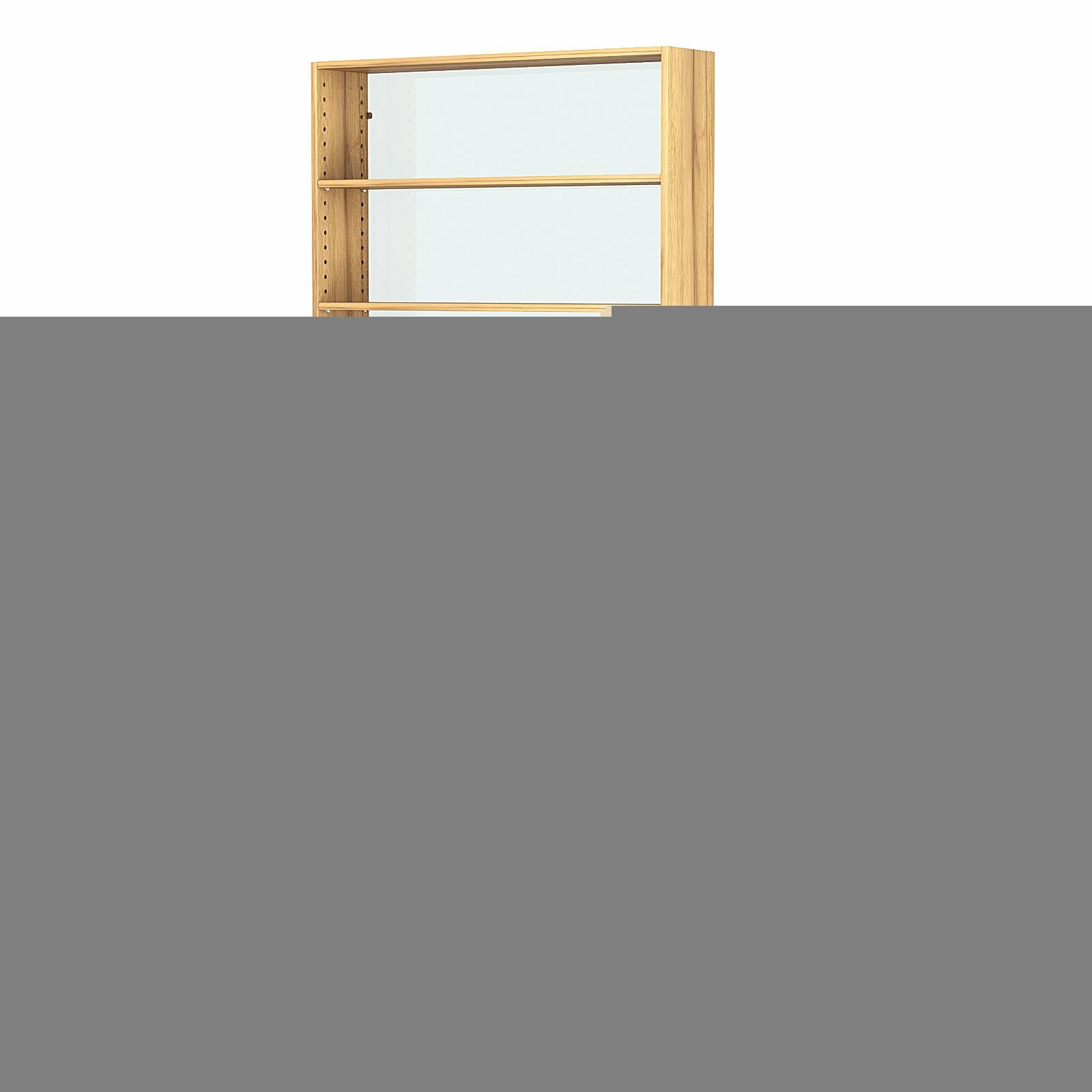 Стеллаж из ДСП с 5-ю полками 200x900 мм серии LEVEL-5 №10-1 (З/C - стекло), Дуб Золотистый