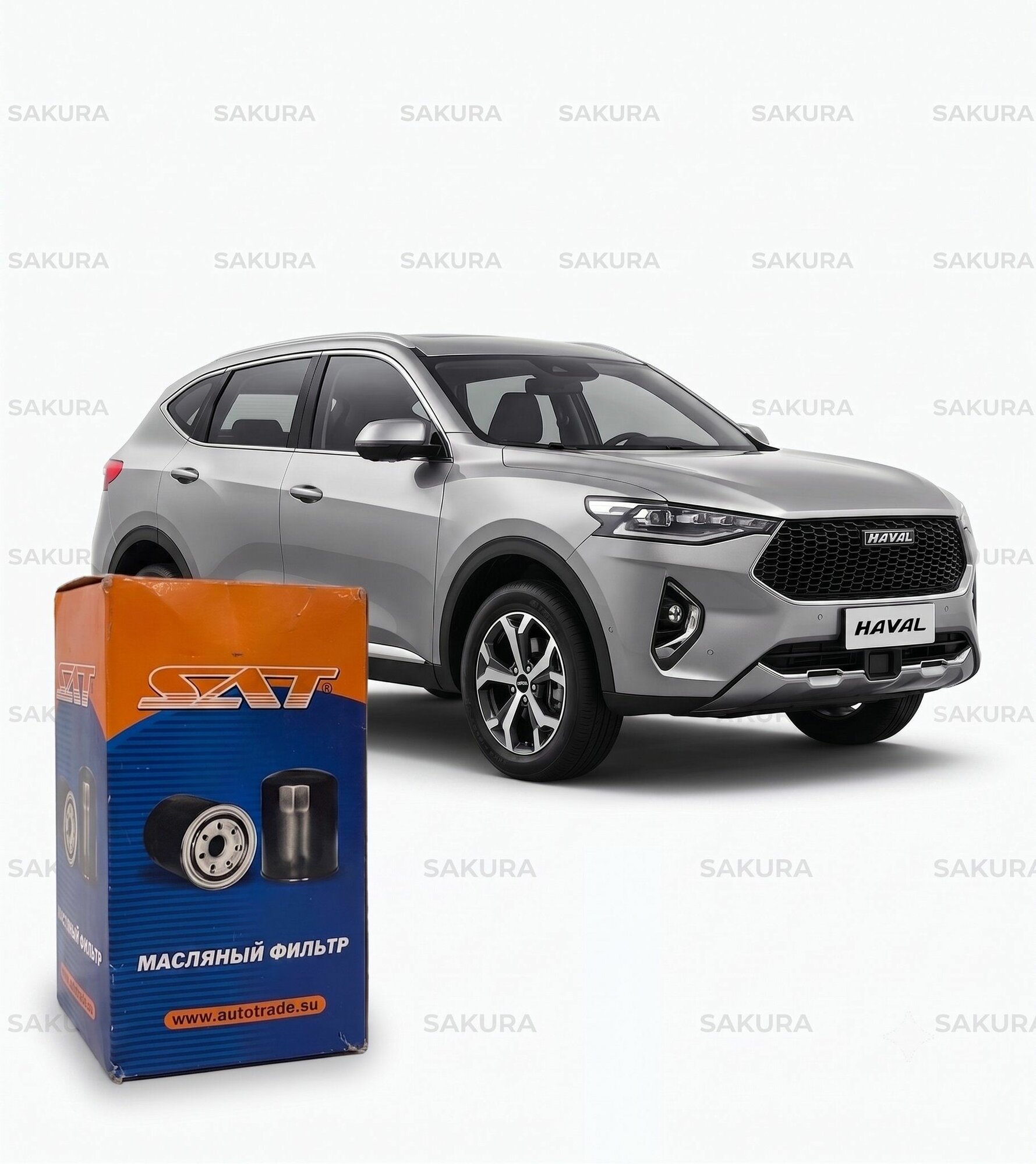 Фильтр масляный SAT на Haval F7 F7X H9 190 л. с. Хавал Хавейл Ф7